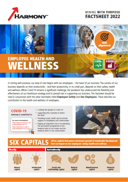 Fact sheets | Harmony Gold Mining Company Limited